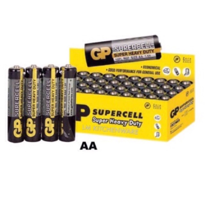 Gp Supercell Super Heavy Duty AA Battery (4pcs) | Shopee Malaysia