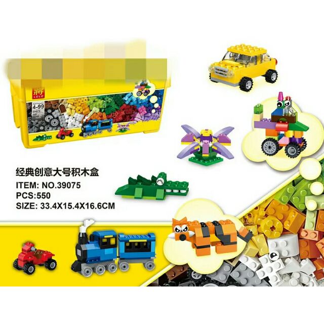 LELE Classic 39075 550pcs DIY Educational Building Block,Lego ...