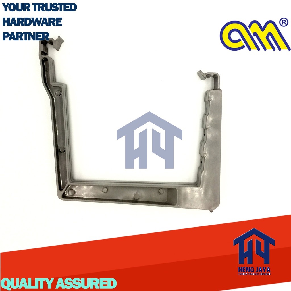 [M&D] F300 GUTTER PVC BRACKET PVC RAINWATER GUTTER GREY | Shopee Malaysia