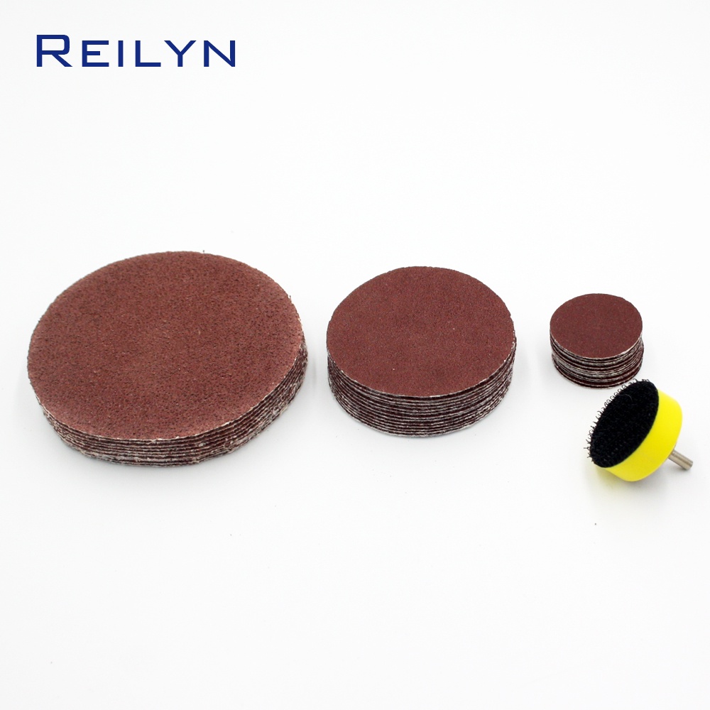 100pcs 25mm Sand Paper 1inch 2inch 3inch 50mm 75mm sandpaper Polishing ...