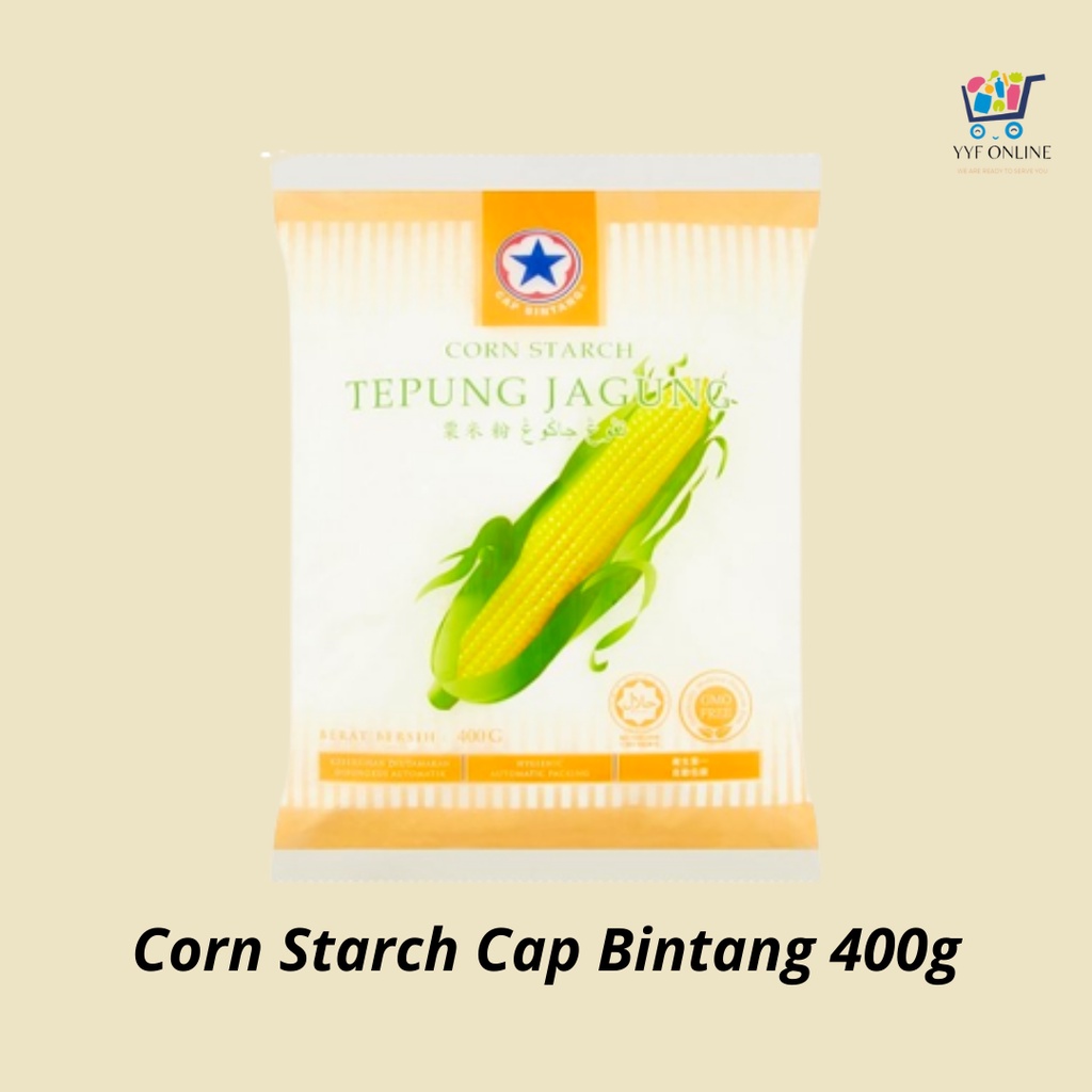 Tepung Jagung CAP BINTANG CORN STARCH (400g) 粟米粉 | Shopee Malaysia