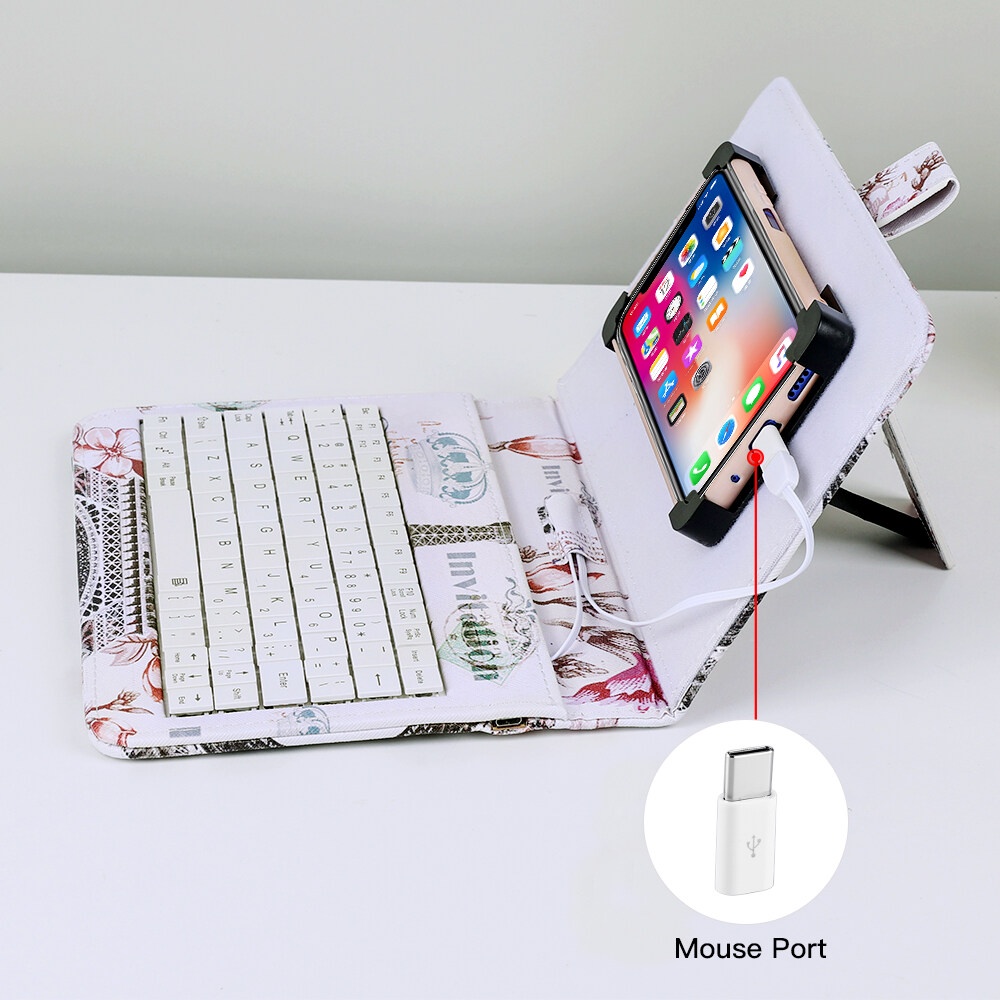 Mobile Phone Keyboard And Mouse Portable Type-C/Micro-Usb Wired ...