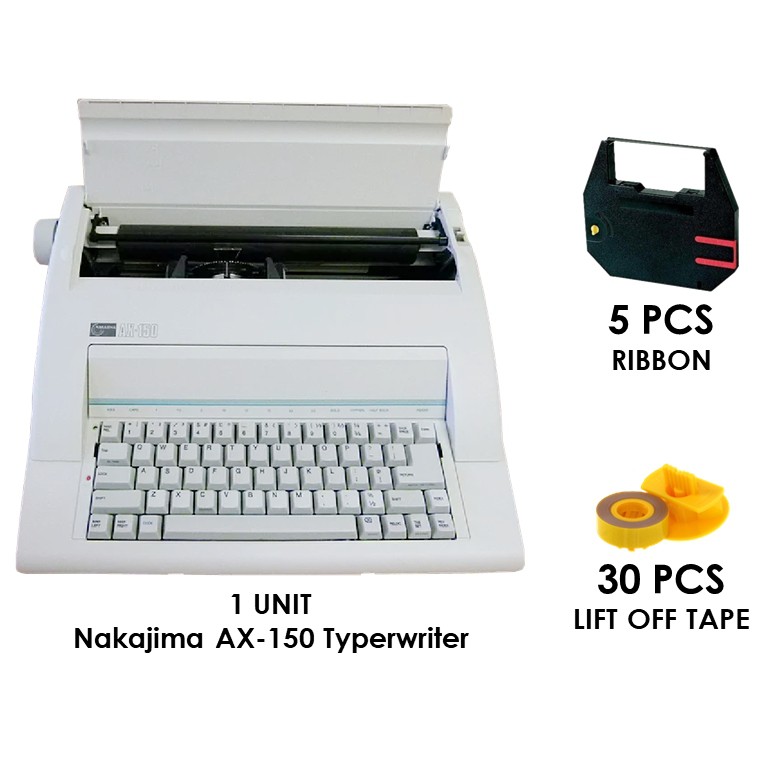 Nakajima AX-150 Electronic Typewriter(A4 Size) Package Comes With ...