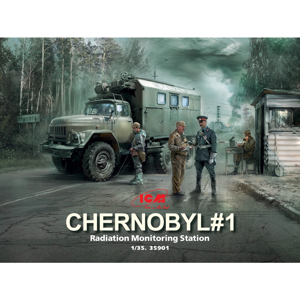 Scene Model With 1/35 ICM Figure ICM-35901 Chernobyl 1. Radiation ...