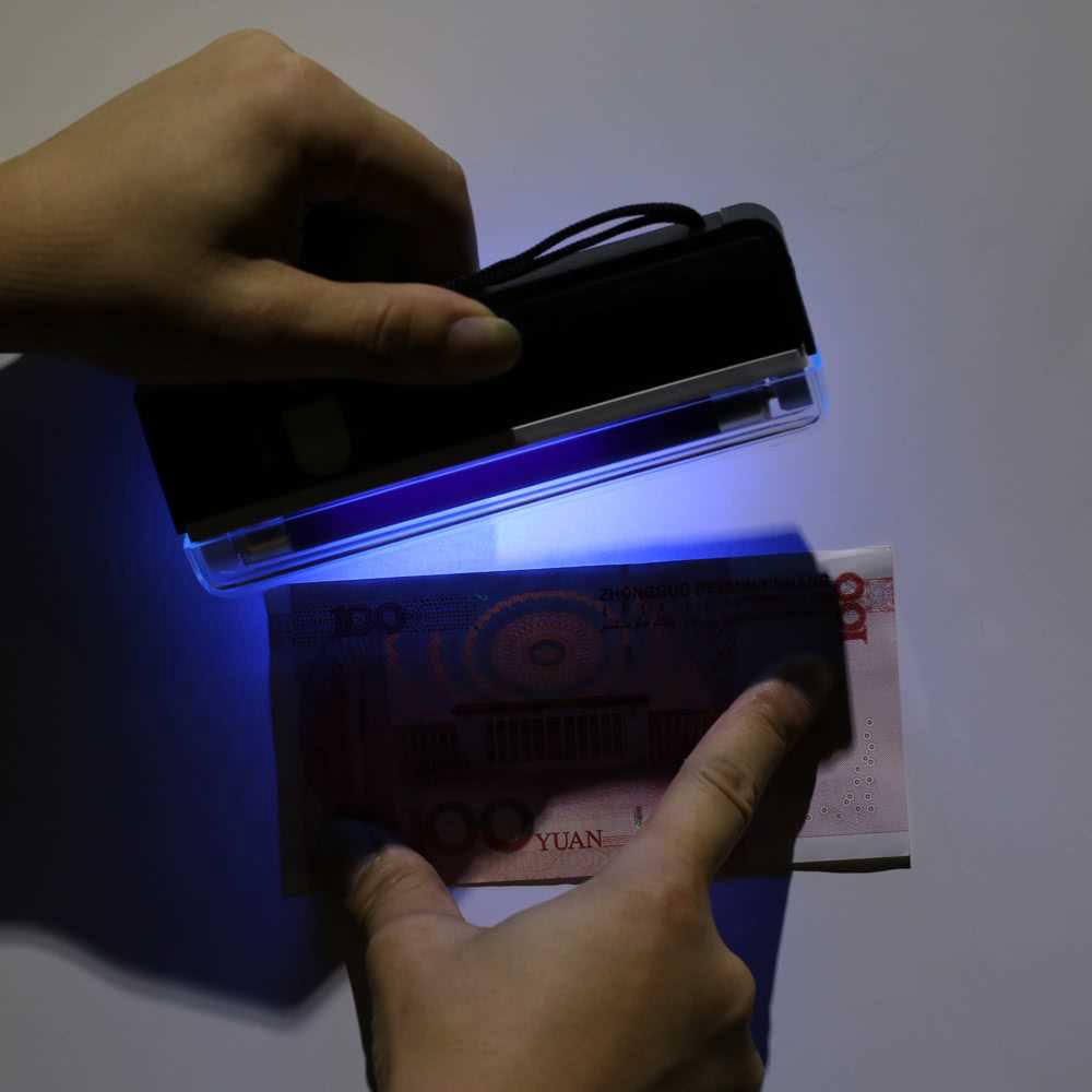 Handheld UV Light Torch Lamp Counterfeit Banknote Paper Currency Money ...