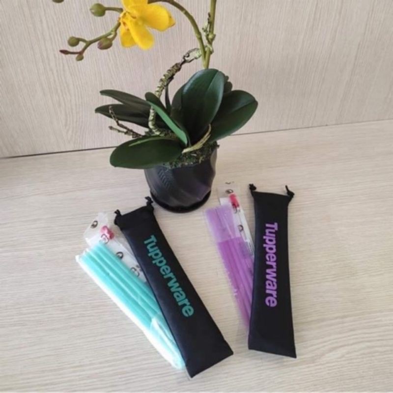Tupperware Go Eco Straw Set (5Pcs + Brush) | Shopee Malaysia