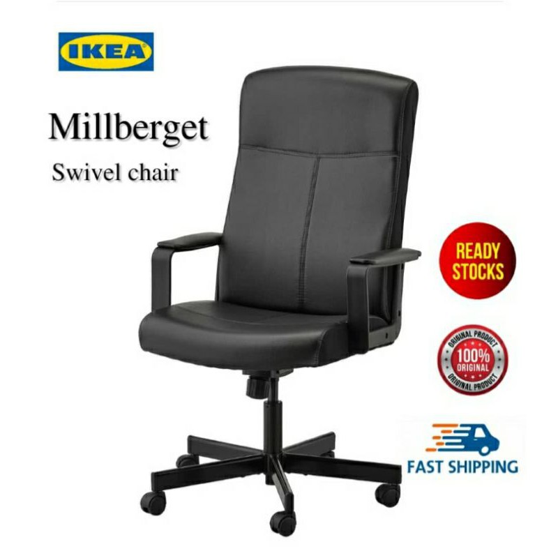 IKEA MILLBERGET Office Chair 100% Original IKEA(Bomstad Black) | Shopee ...