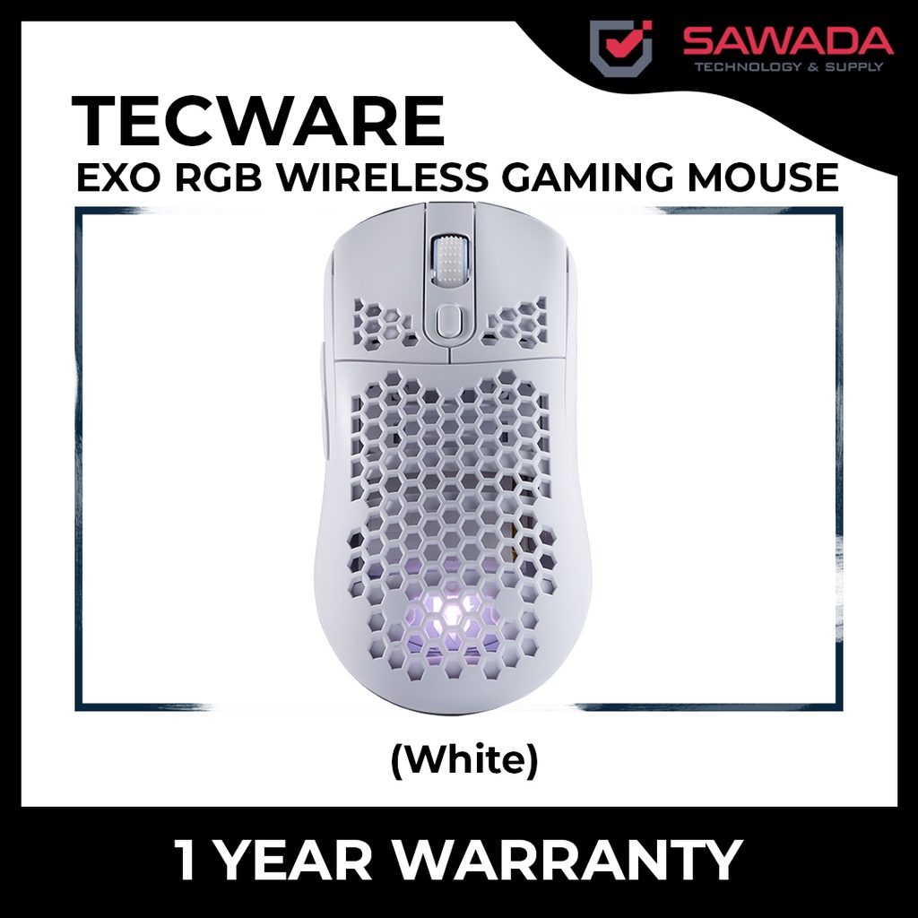 TECWARE EXO RGB WIRELESS GAMING MOUSE (White) | Shopee Malaysia