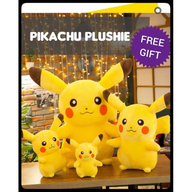 🔥 Pikachu Doll Pikachu Soft Plush Toy Stuffed Toys Pokemon Doll Patung ...