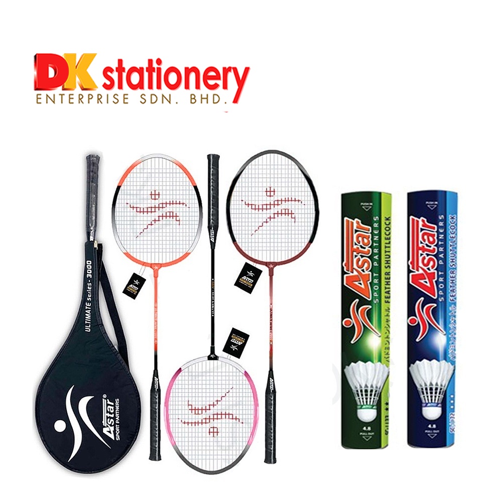 Astar Badminton Racket / Twins Set Racket / Feather Shuttlecock ...