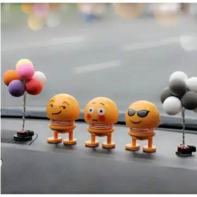 Doll PER EMOJI Rocking EMOTICON Doll Showing EMOTICON Car DASHBOARD ...