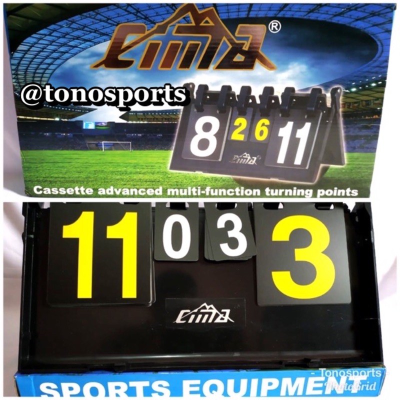 ORIGINAL CIMA Scoreboard Portable Score Board Futsal Ball Tennis ...