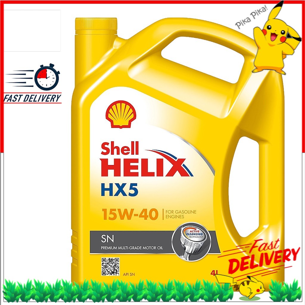 SHELL HELIX HX5 15W40 ENGINE OIL (4L) | Shopee Malaysia