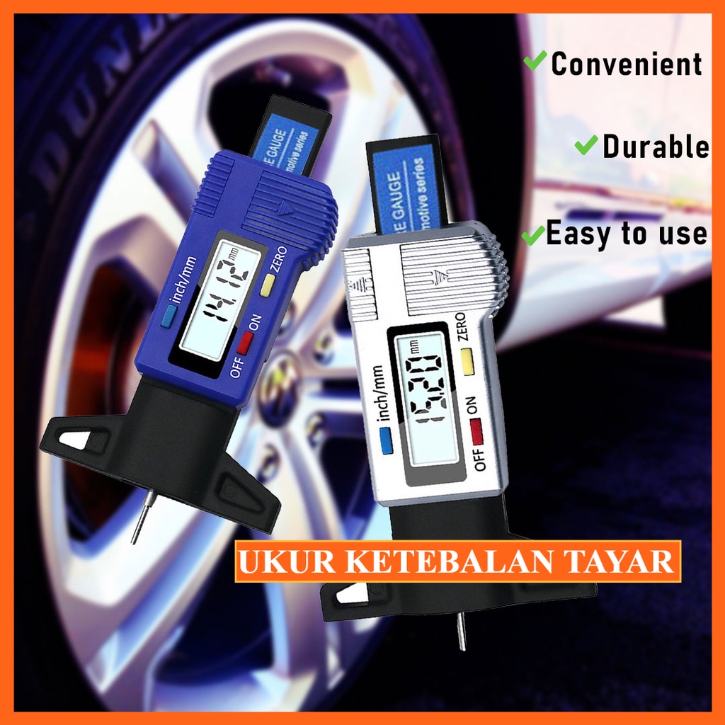 ALAT UKUR KETEBALAN TAYAR DIGITAL TYRE THREAD DEPTH GAUGE CONVENIENT ...