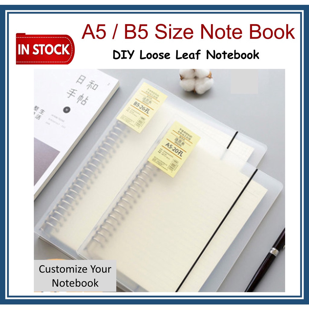 【Ready Stock KL】 Customize Your A5 / B5 Note Book - Line / Grid ...