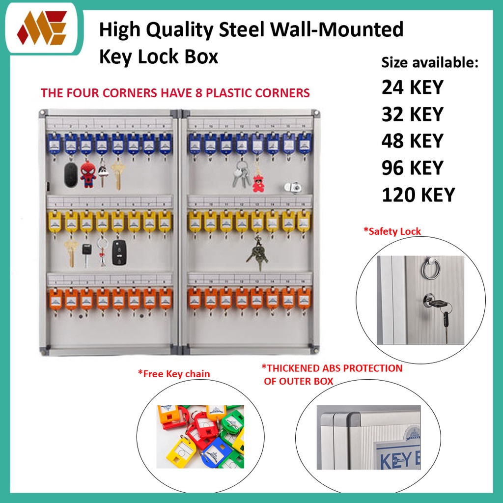 High Quality Wall-Mounted Key Lock Box Keybox Key Cabinets | Shopee ...