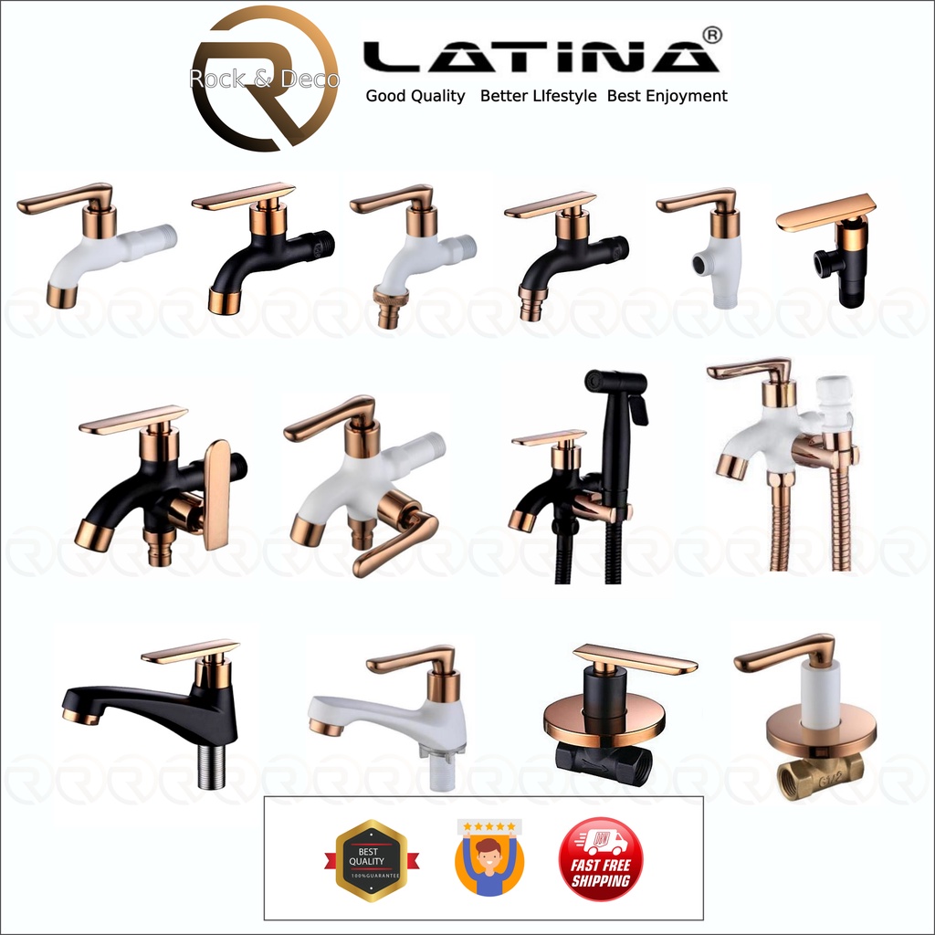 Hight Quality Color Water Tap SUS304 Rose Gold & White Gold Bath-Room ...