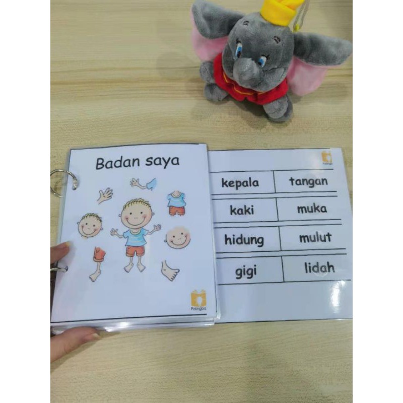 ALAT BELAJAR 🌈 BAHASA MELAYU "BADAN SAYA" 安静书马来文“我的身体” | Shopee Malaysia