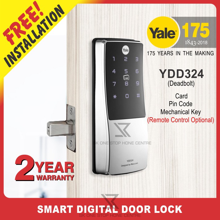 Yale YDD 324 Digital Door deadbolt Lock YDD324 / Yale YDR 30G Smart ...