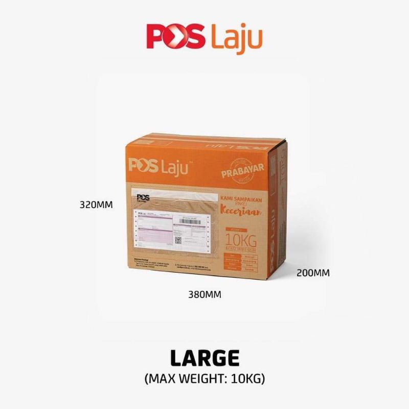 Pos Laju Prabayar Box Orange (M,L) | Shopee Malaysia