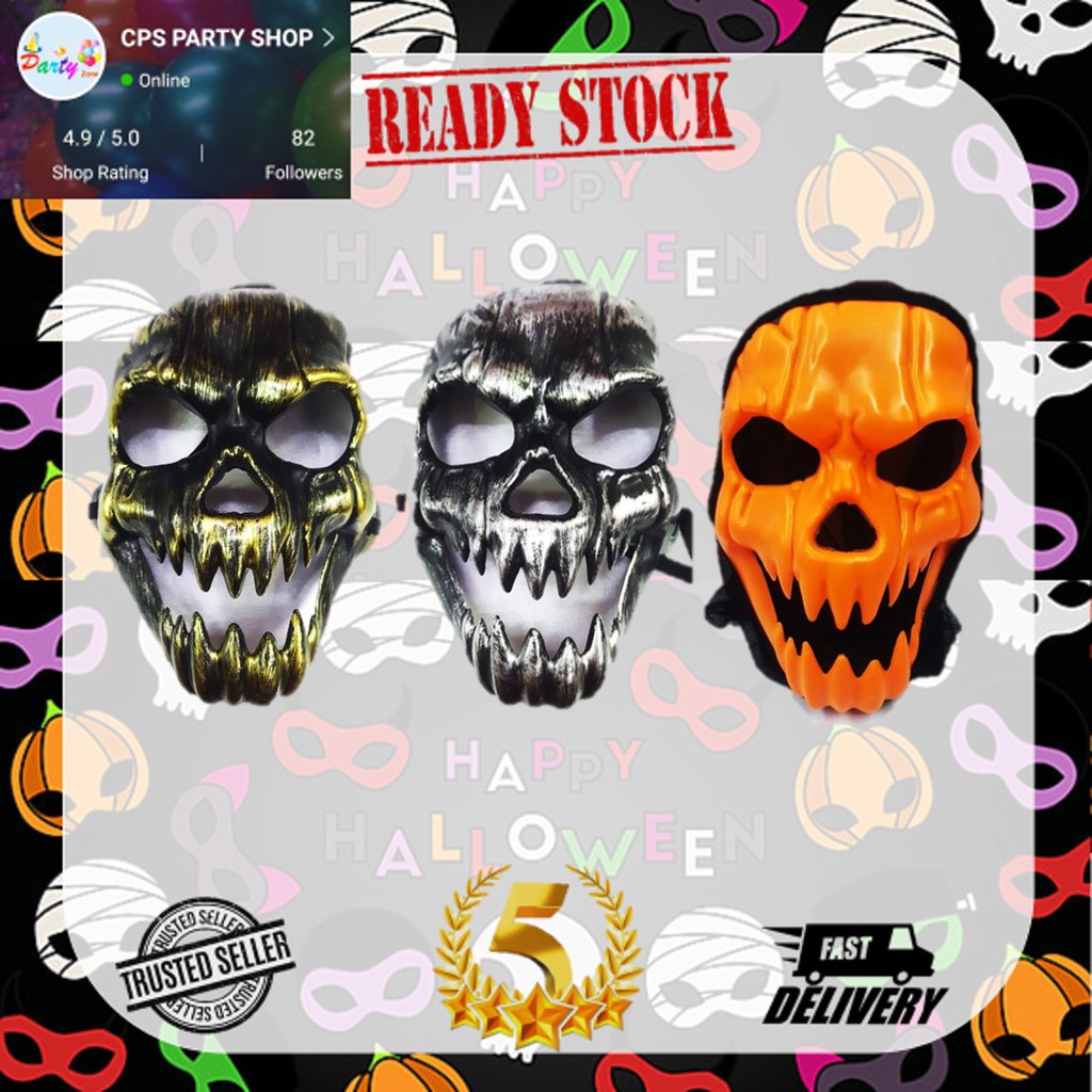 [CPS] Halloween - Scare Crow Skull Mask - Halloween Mask - READY STOCK ...