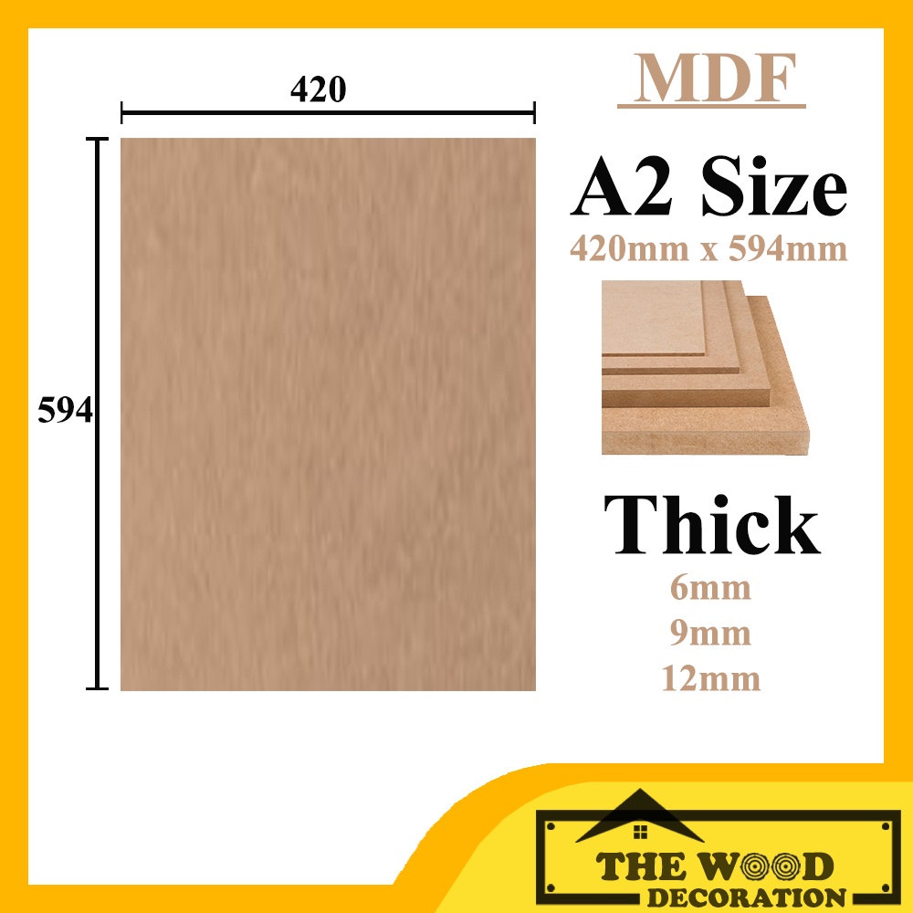 MDF Board/Medium Density Fibreboard(Modelling Board/Material/DIY) - A2 ...