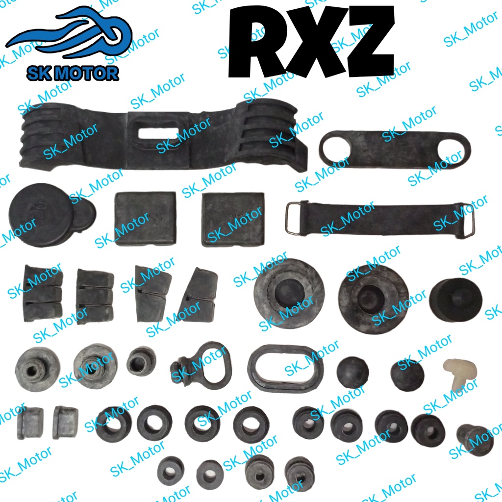 Yamaha RXZ Body Rubber Full Set Getah Body Complete Set Locating Damper ...