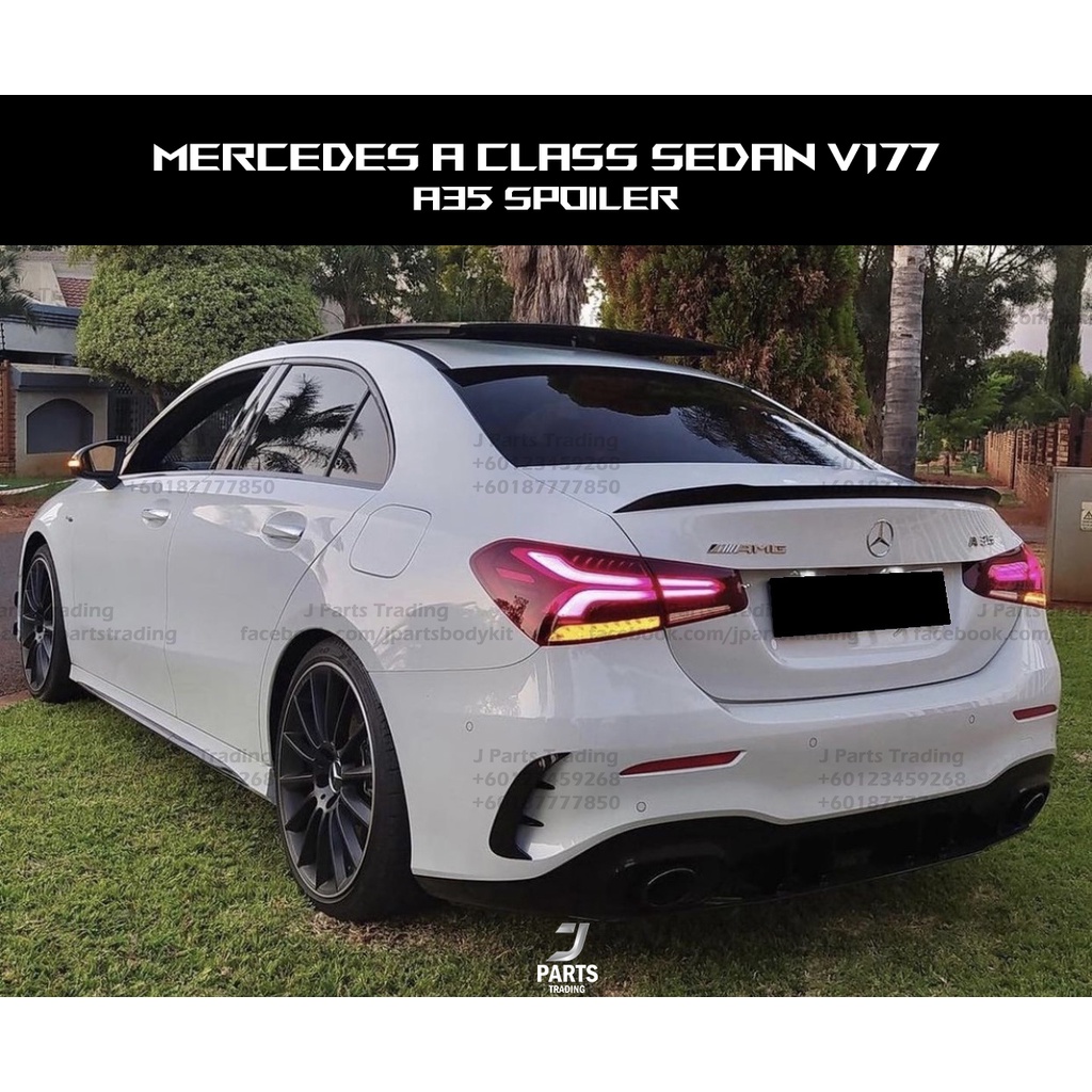 Mercedes A Class AMG A35 Spoiler Lips w177 v177 Sedan A180 A200 A250 ...
