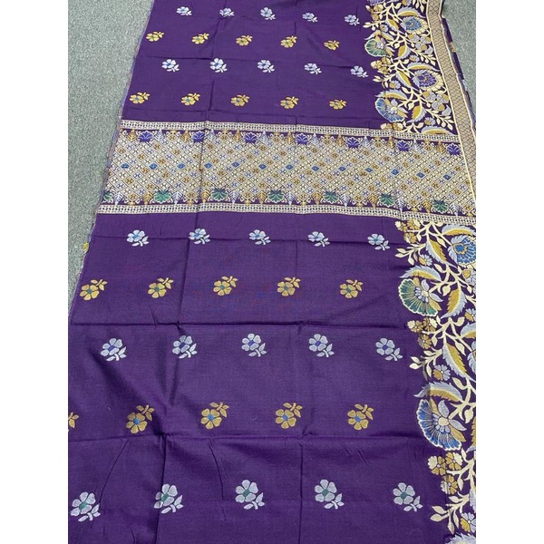 songket bunga raya multi colour exclusive kain quality bagus | Shopee ...