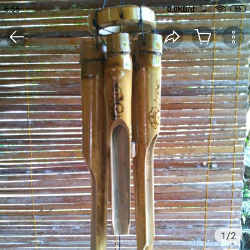 Bamboo wind Angklung bell/wind chime/wind bell/bamboo wind bell/angkin ...