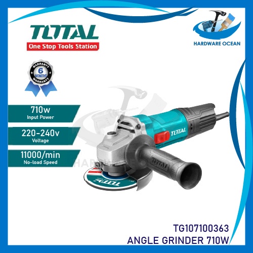 Total TG107100763-8 Angle Grinder 710W 4" 磨机 Electrical Grander Grender ...