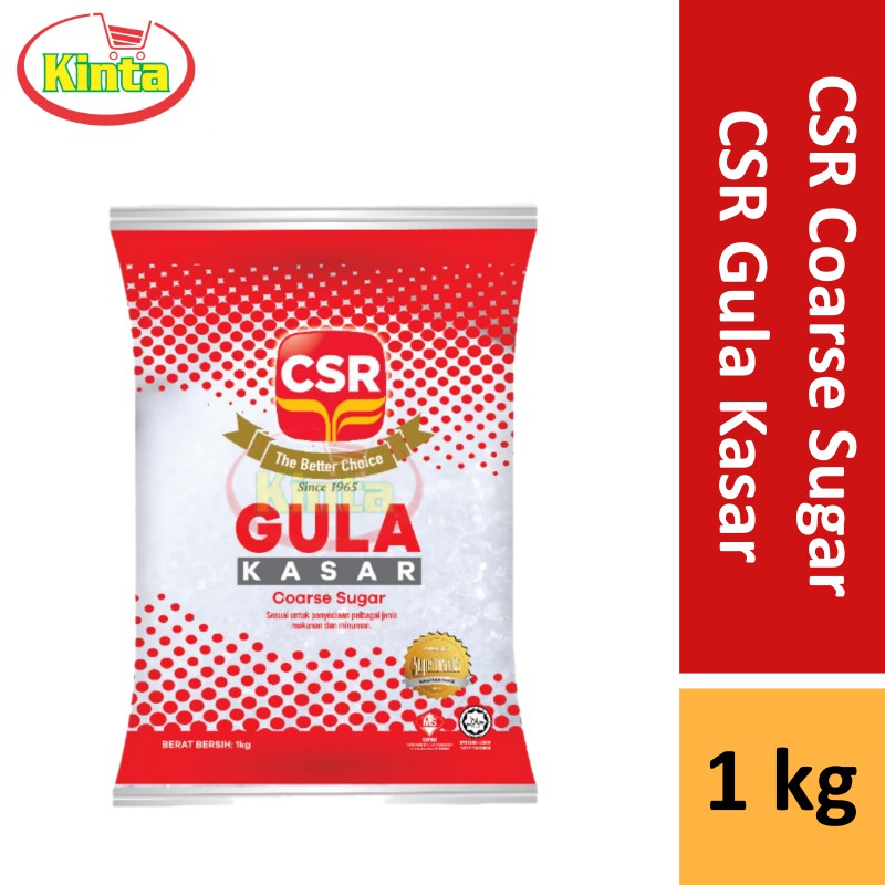 CSR COARSE SUGAR 1KG | CSR GULA PASIR KASAR 1KG | 白砂糖 | Shopee Malaysia