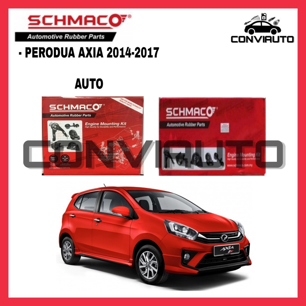 Perodua Axia 15' Auto Schmaco Engine Mounting Kit Set (3Pcs in 1 Set ...