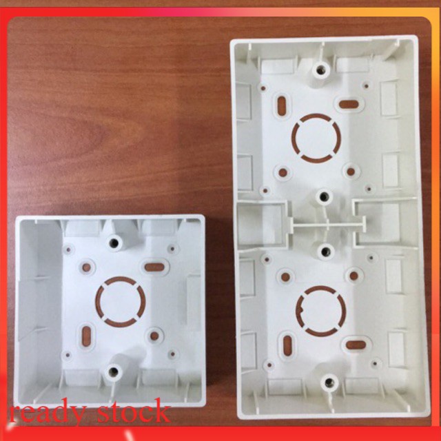 4 Pcs junction box pvc box nut box wiring box pvc nut box 3x3 | Shopee ...