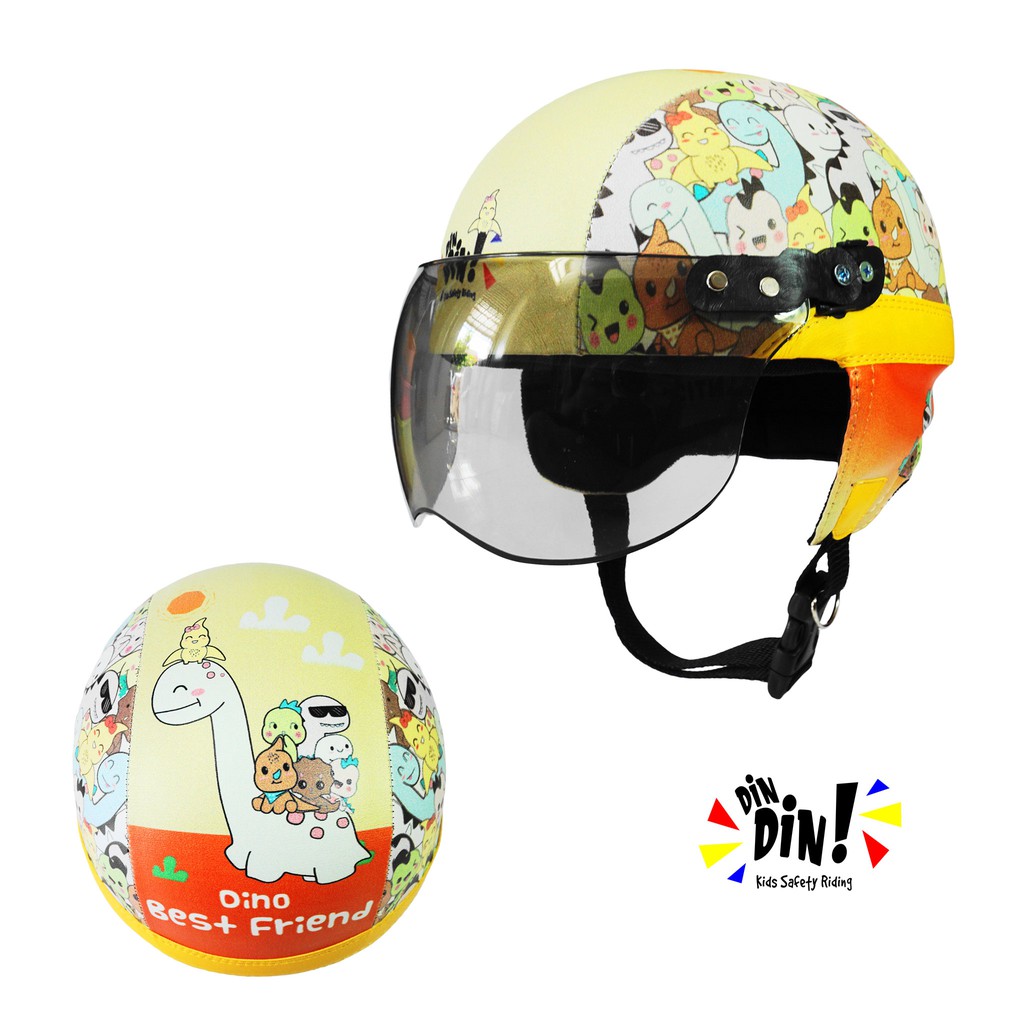 Dindin Kids Dino Best Friends Toddler Helmet | Shopee Malaysia
