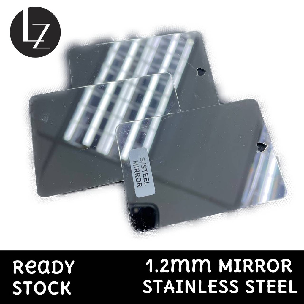 LZ S304 Stainless Steel Sheet [1.2mm] Thickness MIRROR Finish Plate ...