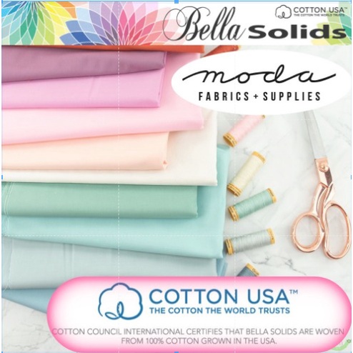 Bella Solid by Moda Fabric US Cotton English Cotton Kona Cotton Solid ...