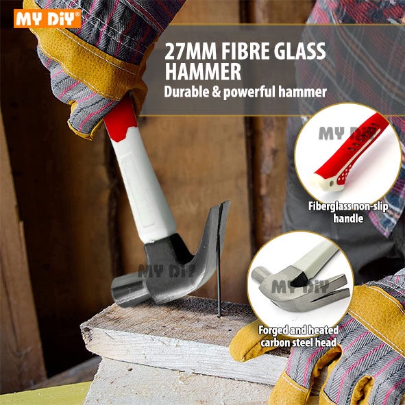 DIY Online4u - 27MM FIBRE GLASS CLAW HAMMER TUKUL BESI TUKUL KUKU ...