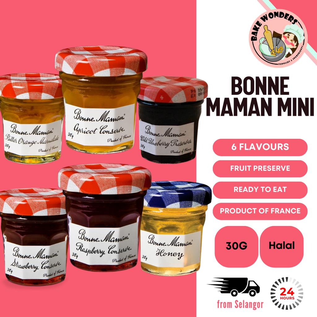 Bonne Maman Jam Jar 30G Honey Strawberry Blueberry Raspberry Bitter ...