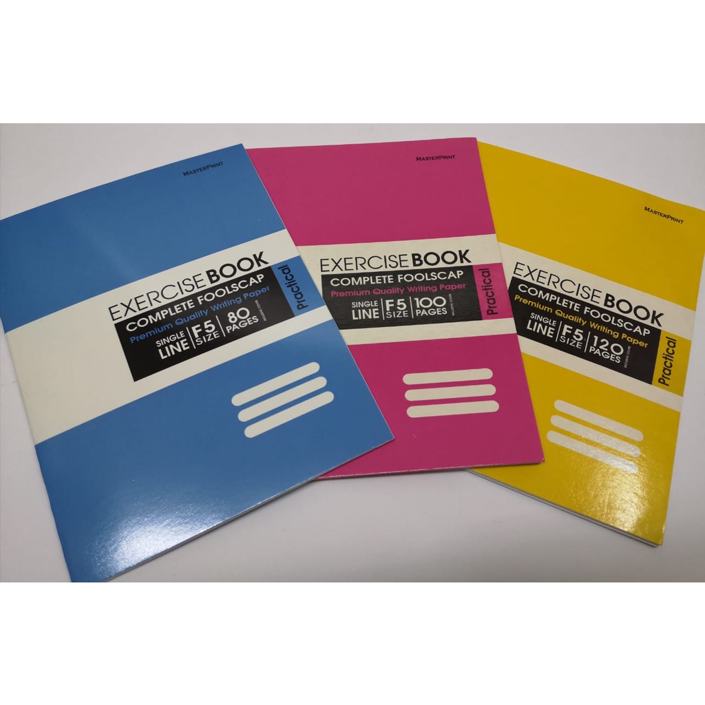 MasterPrint F5 Single Line Exercise Book (Note Book） 60gsm 80/100 ...