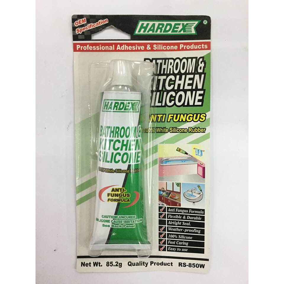 [100% ORIGINAL] 75g HARDEX ANTI FUNGUS 100% WHITE Silicone (RS-850W ...