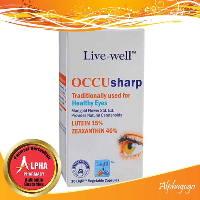 Live Well OCCU sharp 30 Capsules / BUY 2 FREE 1 (2 X 30's FREE 30's ...