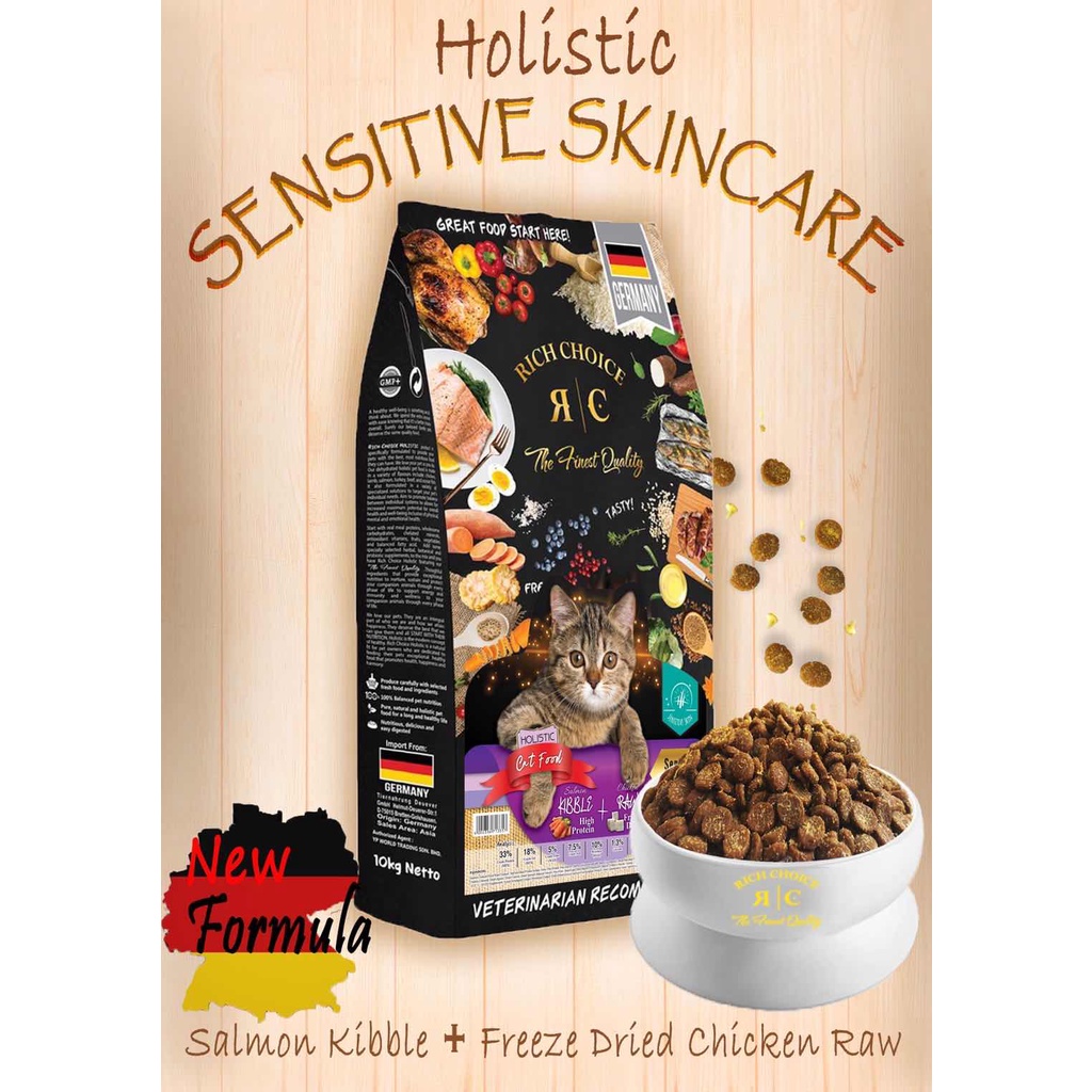 Rich Choice Holistic Sensitive Skincare Cat Food 10KG | Shopee Malaysia