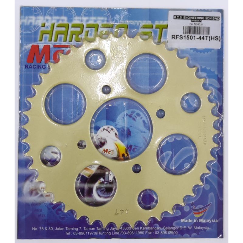 BENELLI RFS150 RFS150i TXR150 TX150 PHANTER REAR SPROCKET MCS 428 ...