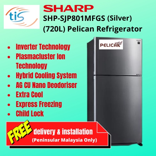 Sharp SJP801MFMS 720L Pelican Refrigerator | Shopee Malaysia