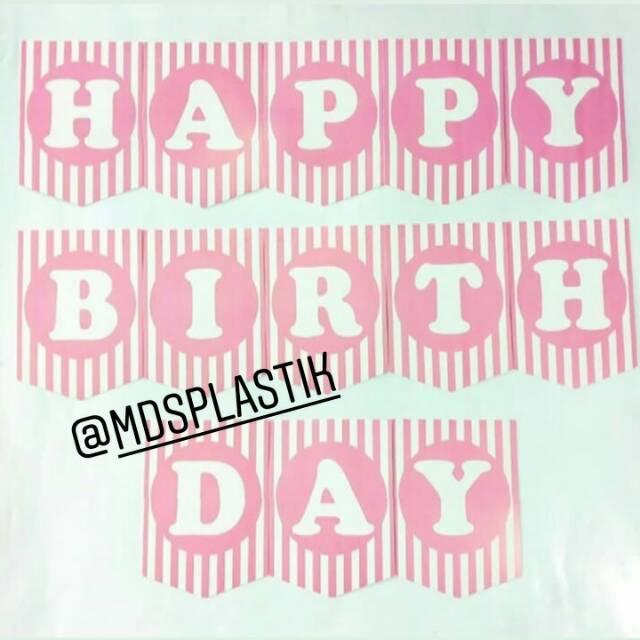Hbd BANNER/STRIPE Birthday BANNER | Shopee Malaysia