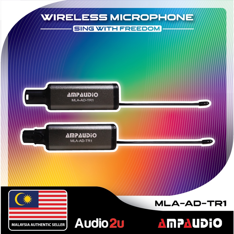 Ampaudio MLA-AD-TR1 Wireless Microphone | Shopee Malaysia