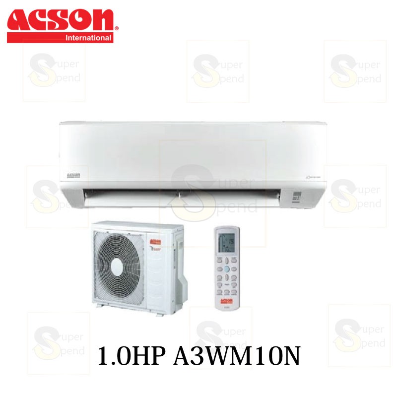 [ 1HP / 1.5HP ] Acson R32 1.0HP 1.5HP Non Inverter Air cond conditioner A3WM10N A3WM15N similar ...