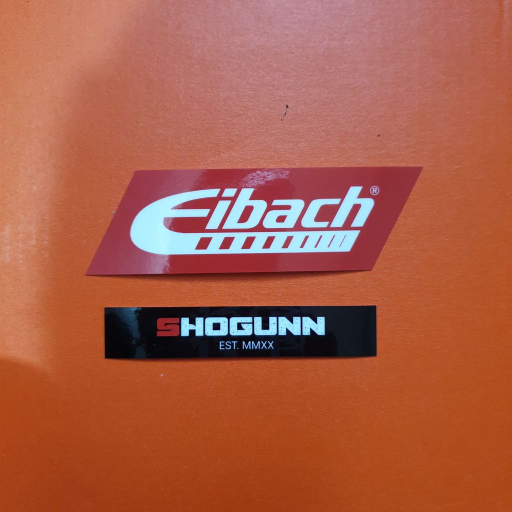 JDM Eibach Suspension JDM Car Logo Laminated Vinyl Stickers | Shopee ...