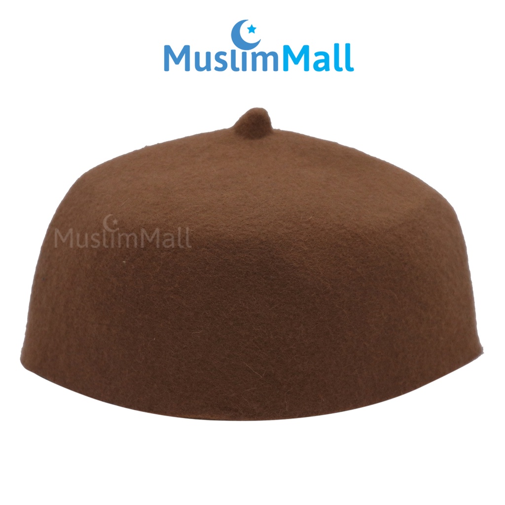 TheKufi Peci Tarbus Felt Wool Moroccan Black - Tarbus Fez Kufi | Shopee ...